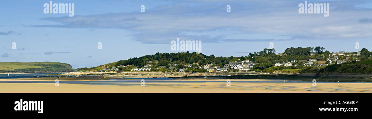 estuary of the river camel padstow and rock cornish coast cornwall ...