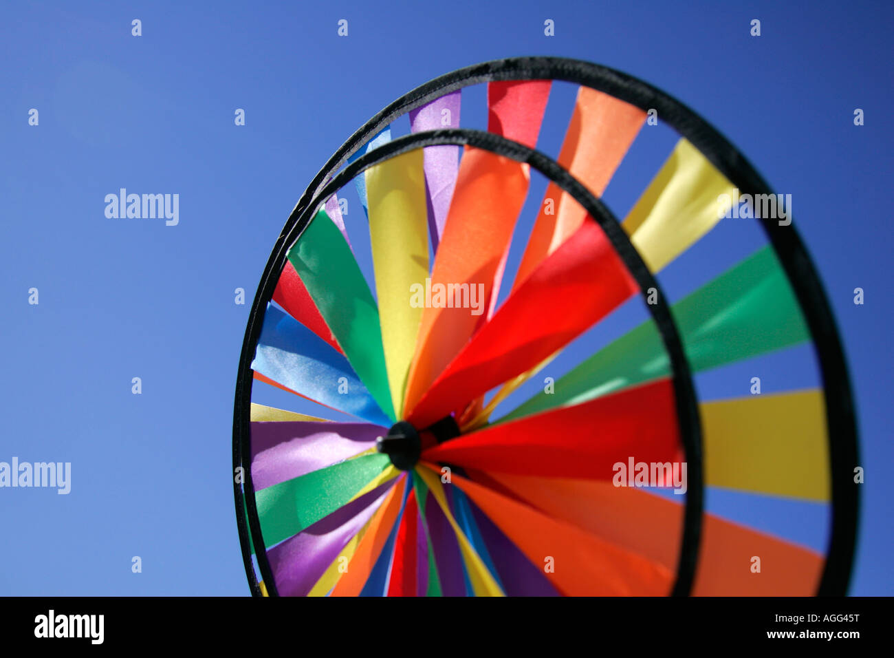 colorful spinning fan toy multicolor Stock Photo - Alamy
