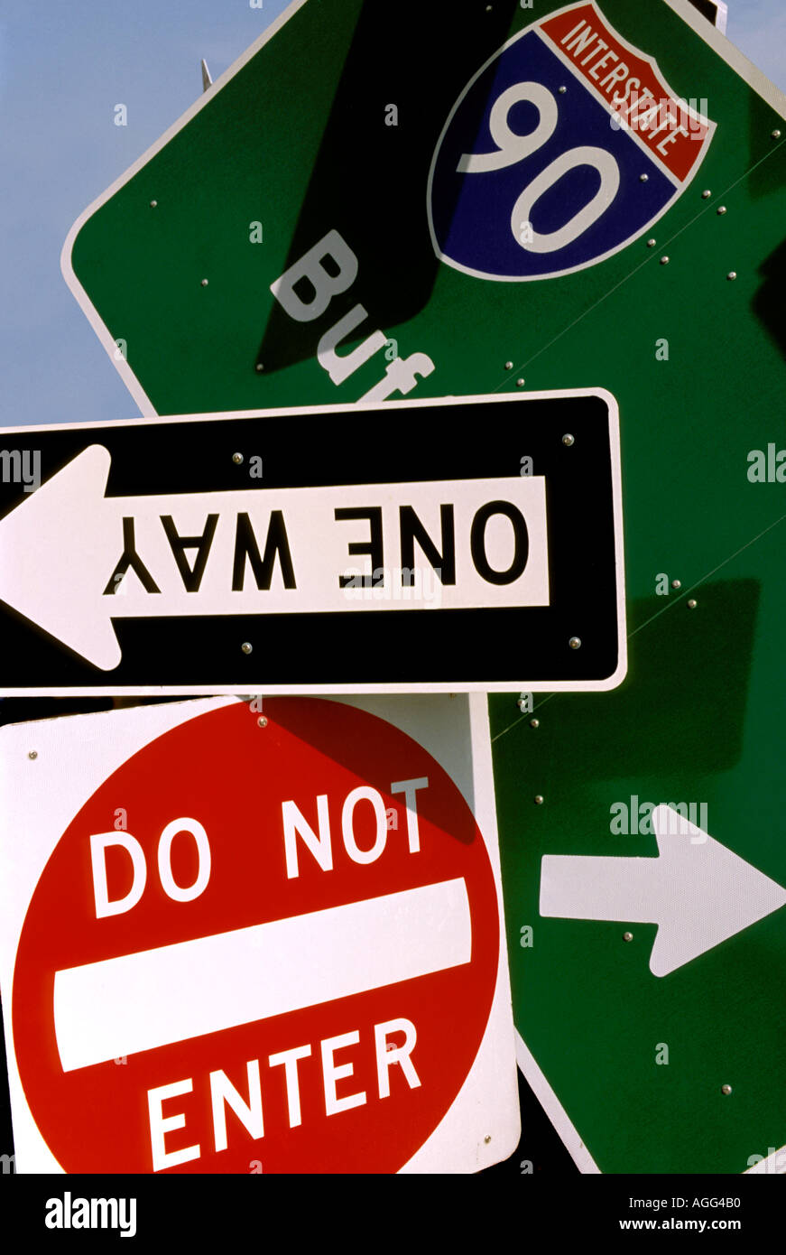 Artistic Traffic Signs Stock Photo - Alamy