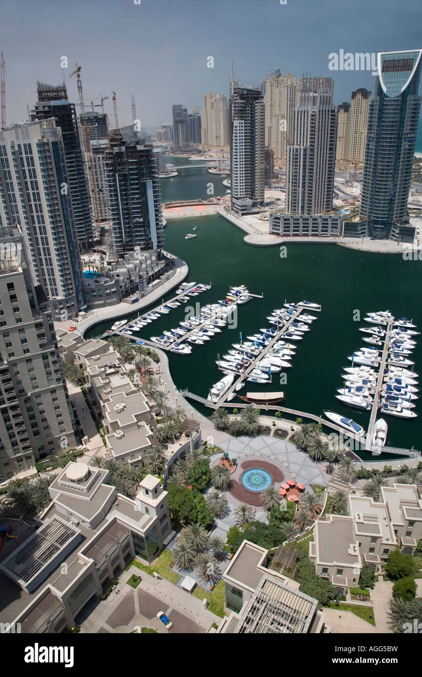 dubai marina construction site and development area in dubai united ...