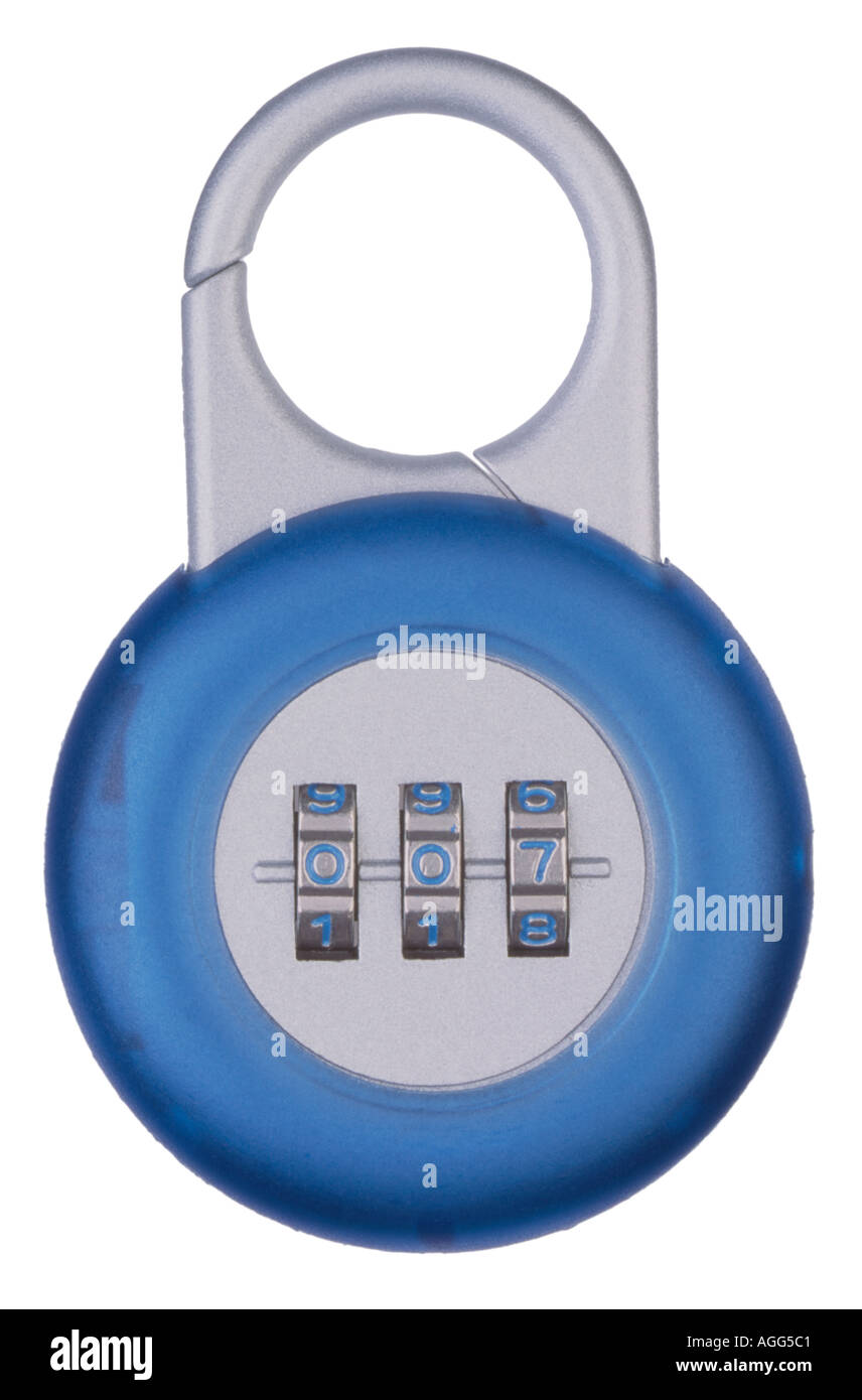 Numerical lock for a suitcase combination Stock Photo - Alamy