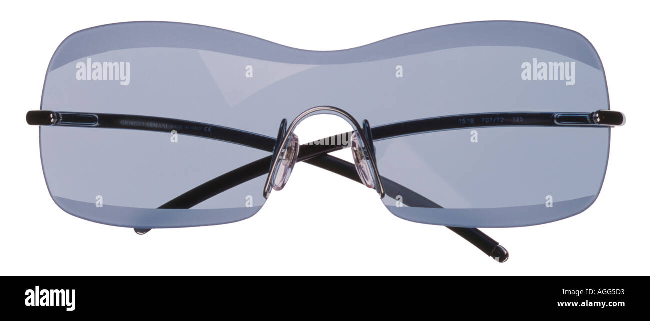 light blue tinted sun spectacles glasses Stock Photo - Alamy