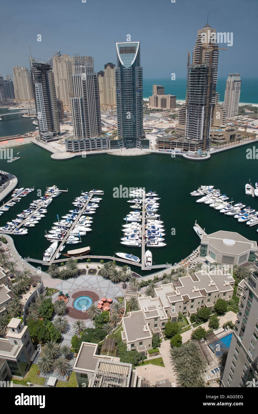 dubai marina construction site and development area in dubai united ...