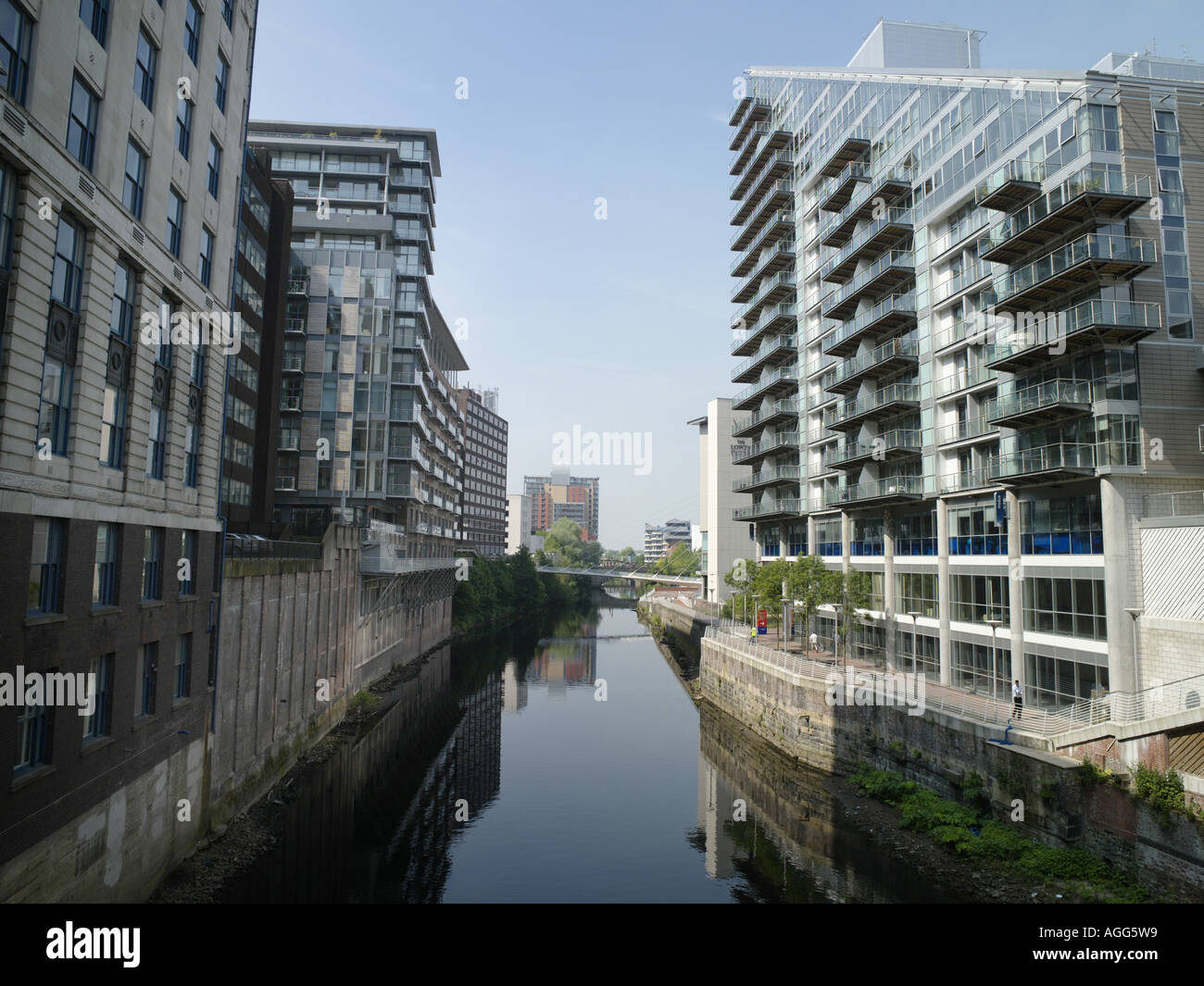 Manchester riverside river irwell uk hi-res stock photography and ...