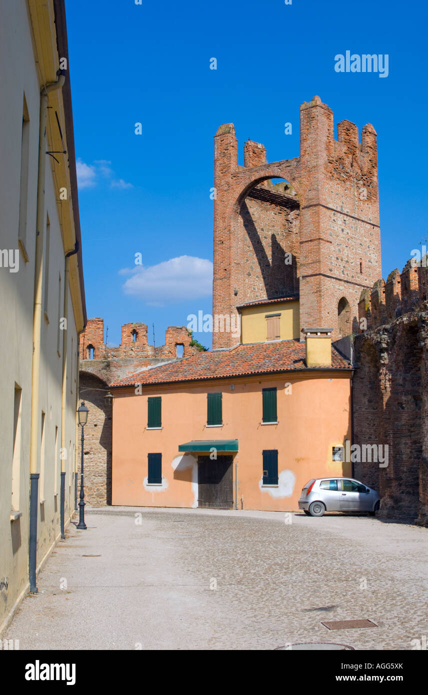 Houses are incorporated into the walls of the Ancient Italian Walled ...