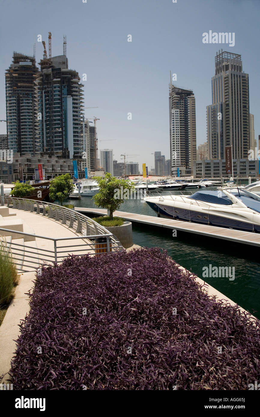 dubai marina construction site and development area in dubai united ...