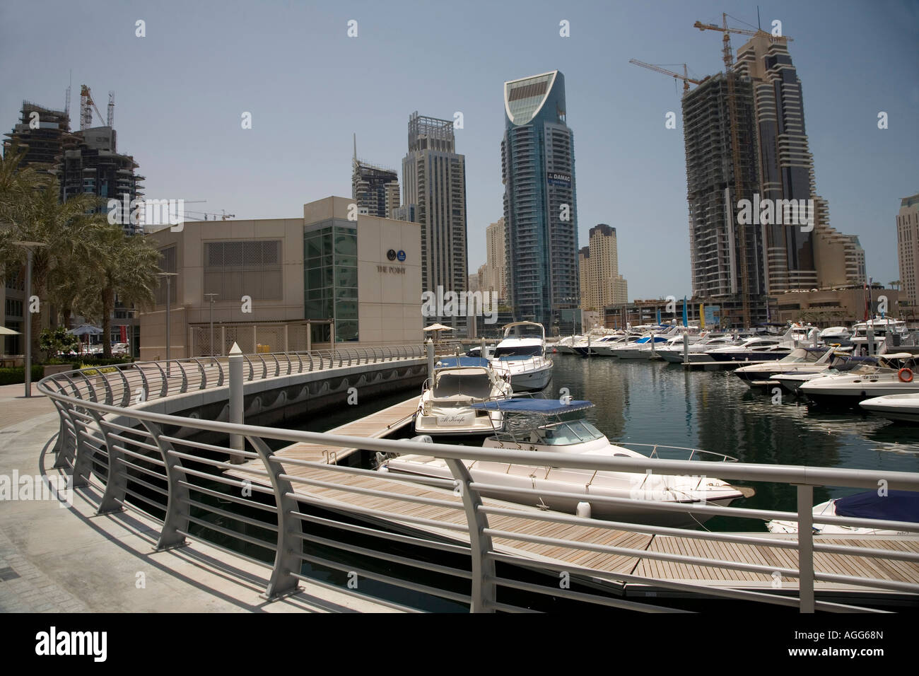 dubai marina construction site and development area in dubai united ...