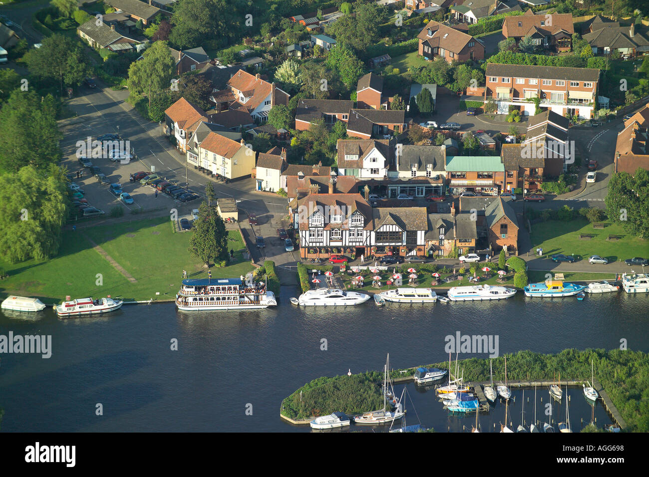Horning on the Norfolk Broads Stock Photo - Alamy