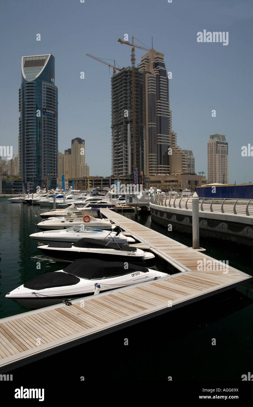 dubai marina construction site and development area in dubai united ...