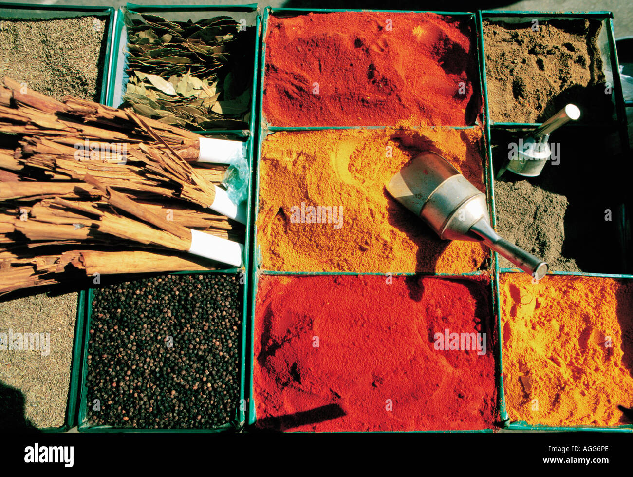 spices of different colours, Peru Stock Photo - Alamy