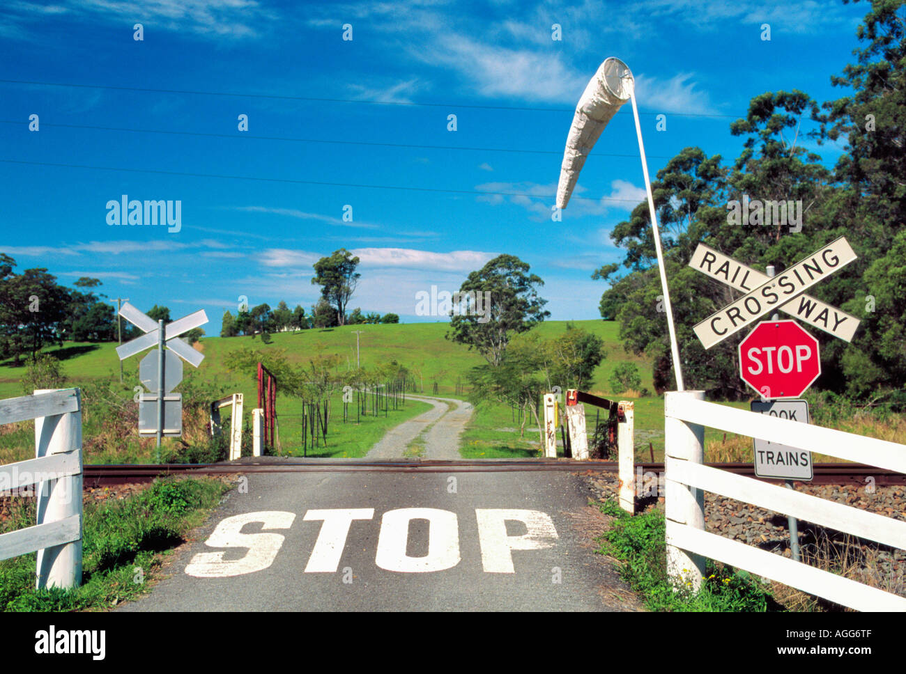 railway crossing, Queensland, Australia Stock Photo - Alamy