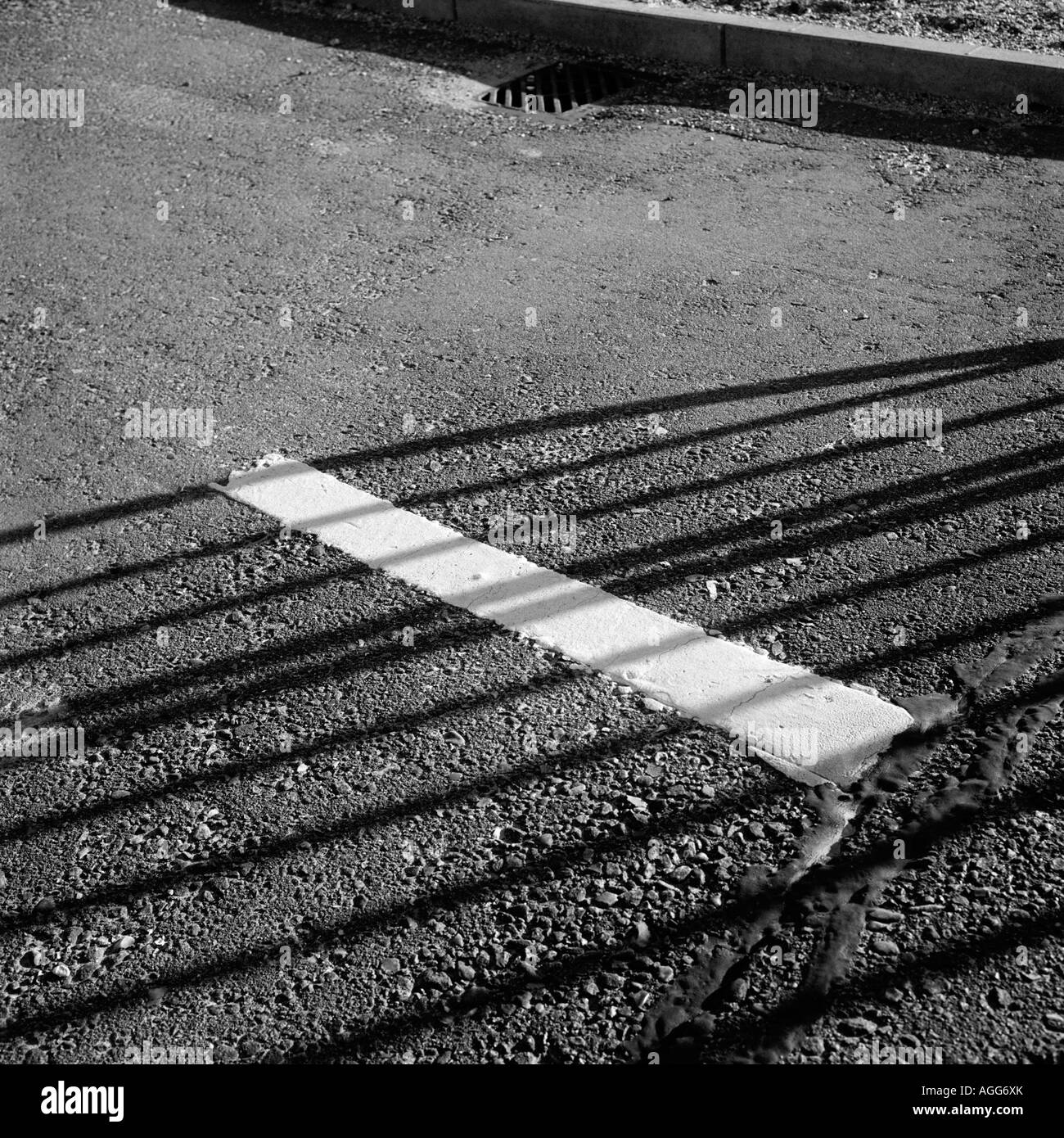 Road marking paint Black and White Stock Photos & Images - Alamy