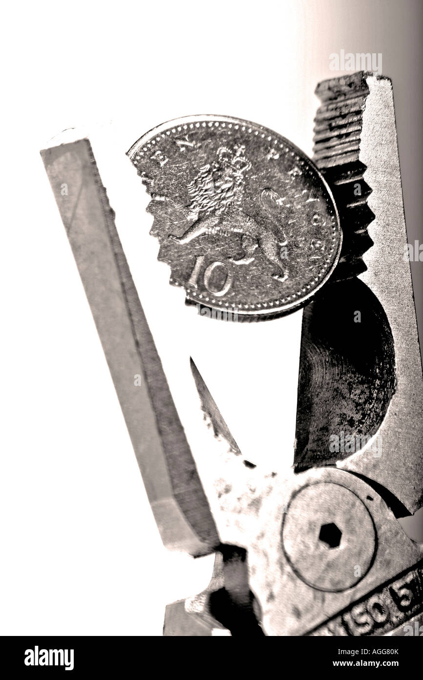 Keeping a tight grip on your money Stock Photo - Alamy