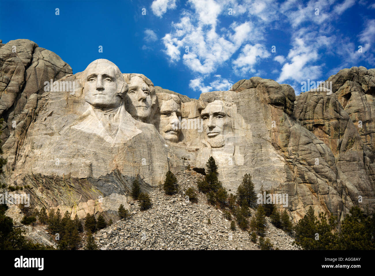 Presidential sculpture mount rushmore national hi-res stock photography ...