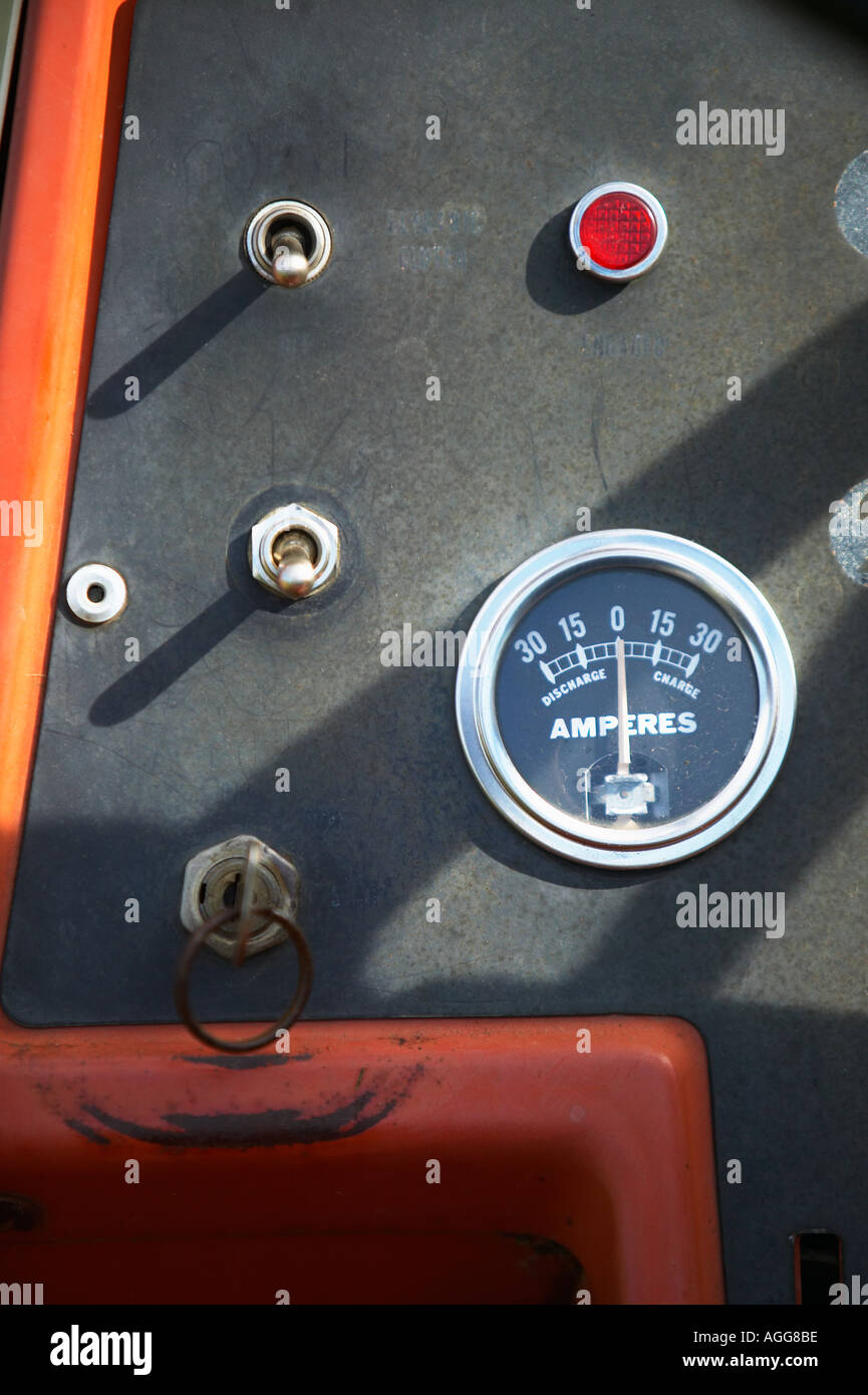 Instrument panel of old tractor Boden Ledingham Stock Photo - Alamy