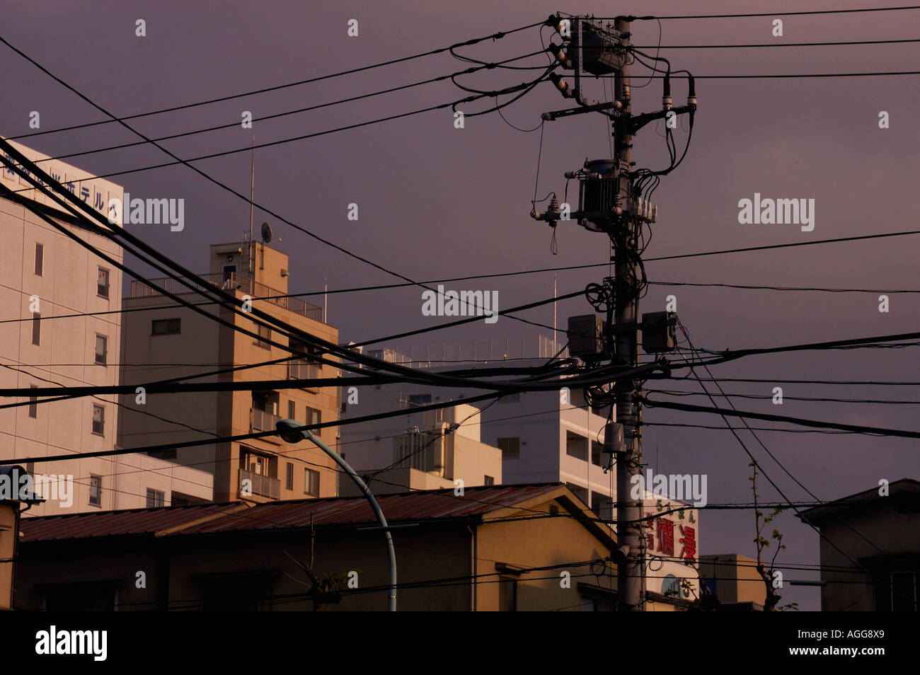 electric cables, Asakusa, Tokyo, Japan Stock Photo - Alamy