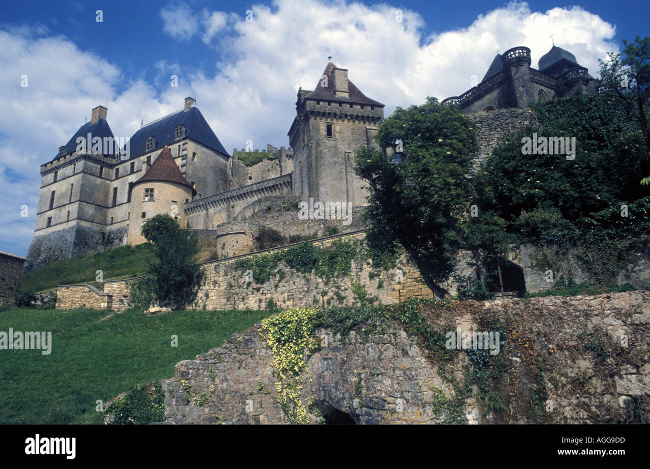 Biron castle Perigord Château de Biron Stock Photo - Alamy