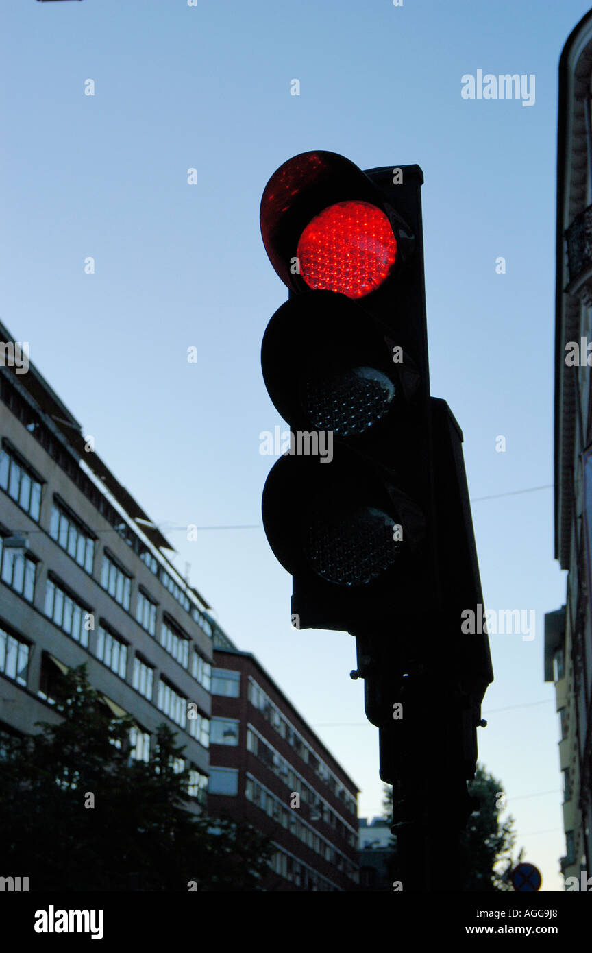 traffic/stop light, Sweden Stock Photo - Alamy