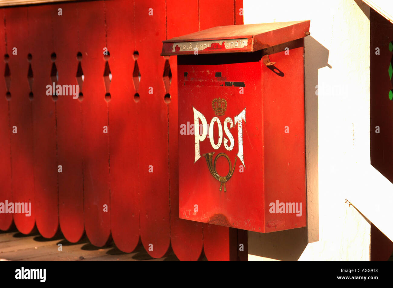 typical mailbox, Sweden Stock Photo - Alamy