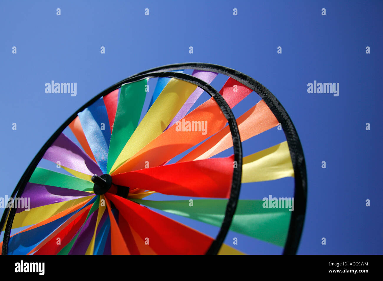 colorful spinning fan toy multicolor Stock Photo - Alamy