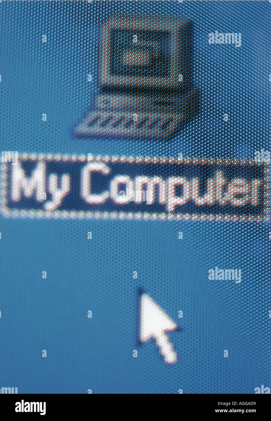 My computer icon Stock Photo - Alamy