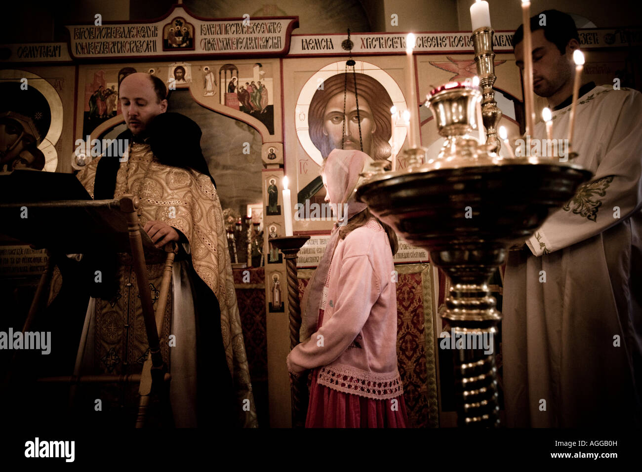 Girl priest church hi-res stock photography and images - Alamy