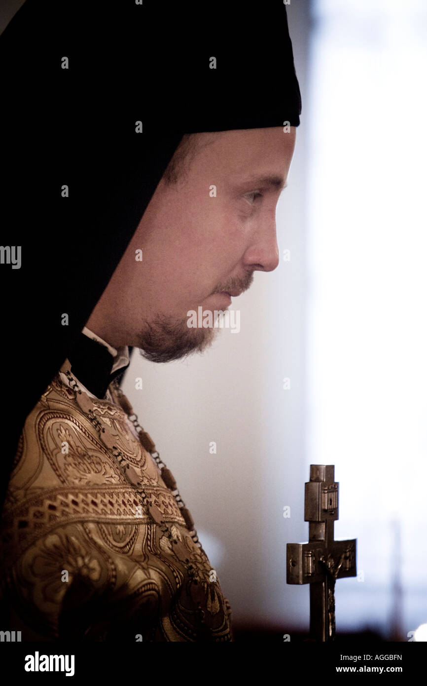 A russian orthodox priest in a church in Oslo, Norway Stock Photo - Alamy