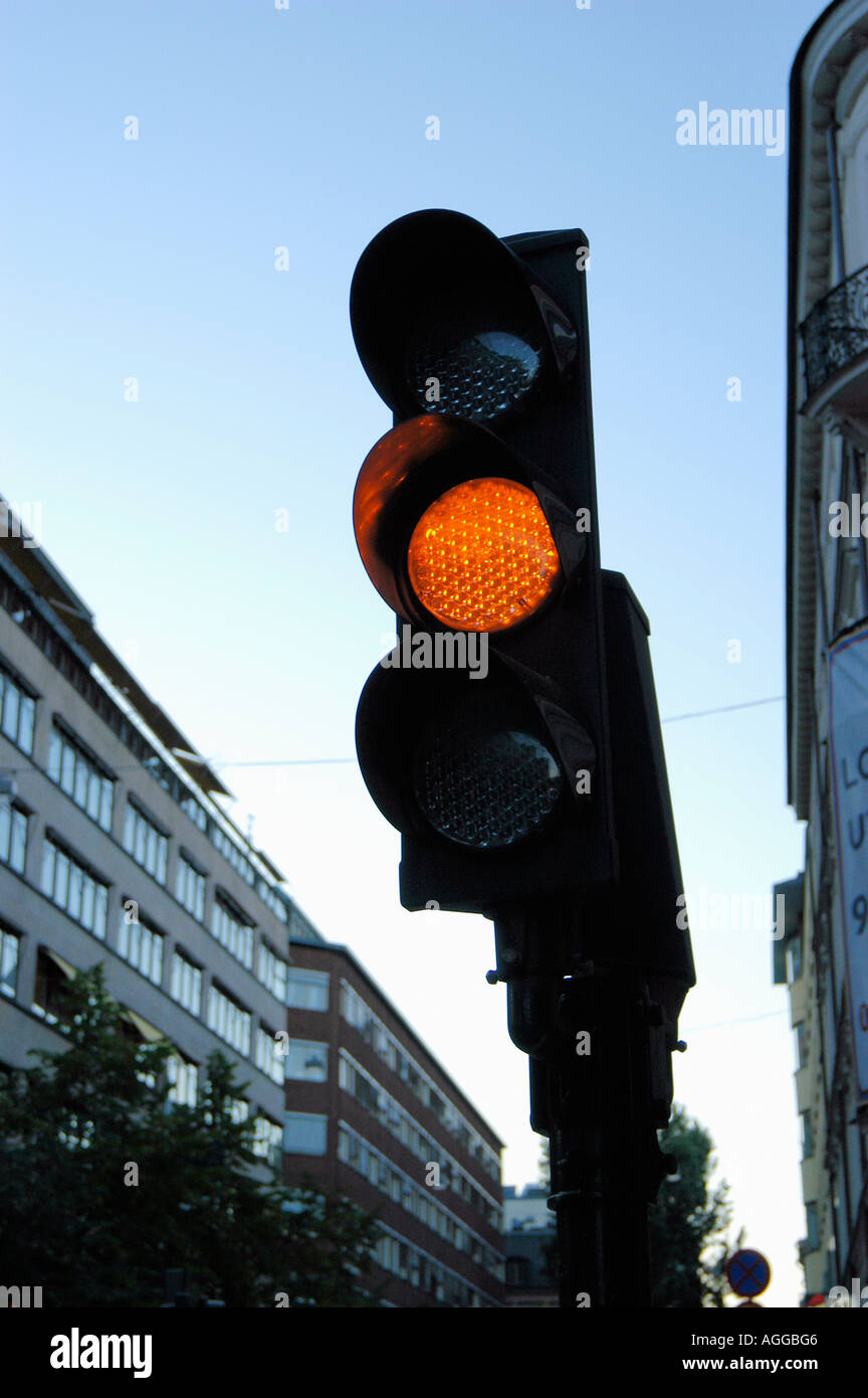 traffic/stop light, Sweden Stock Photo - Alamy
