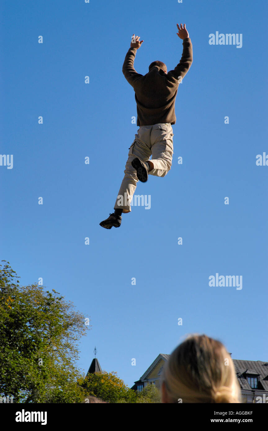 Gymnastics balance fall hi-res stock photography and images - Alamy