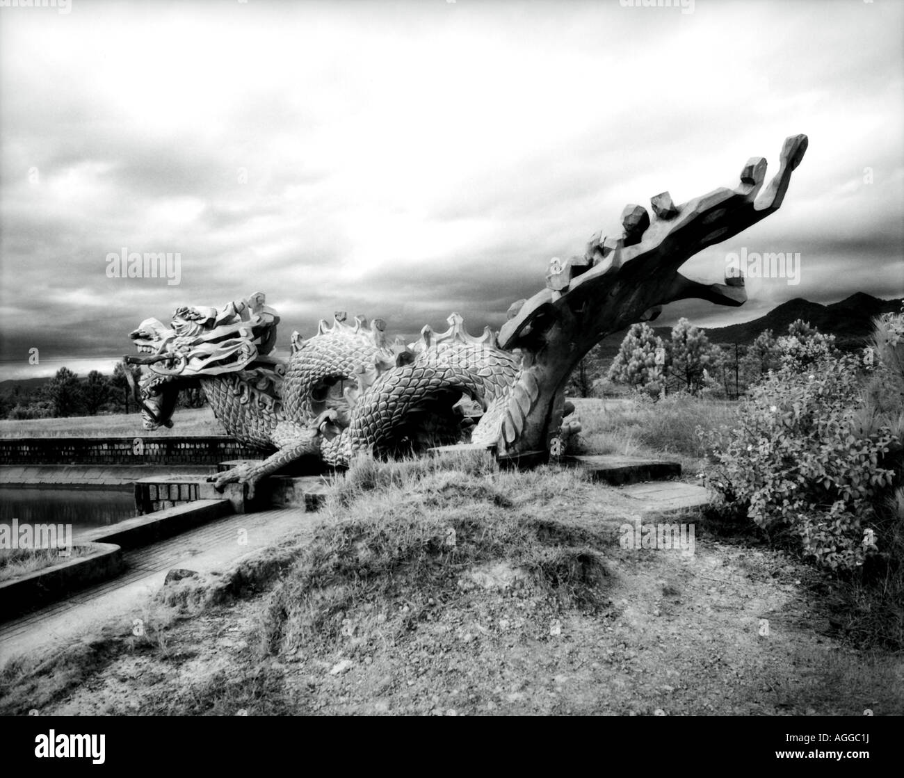 Dragon Monument in Vietnam Stock Photo - Alamy