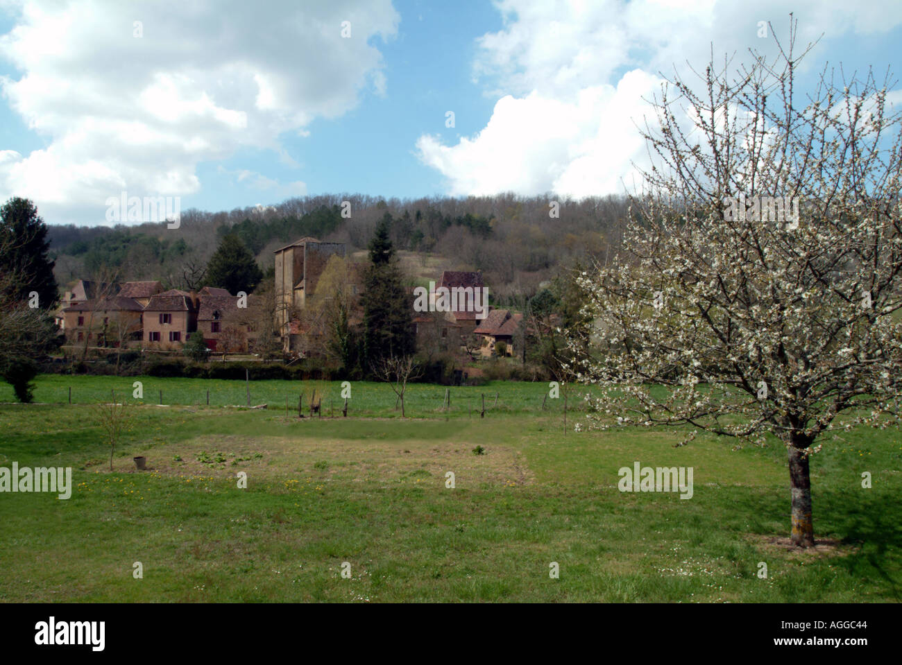 Urval village Dordogne France Stock Photo - Alamy