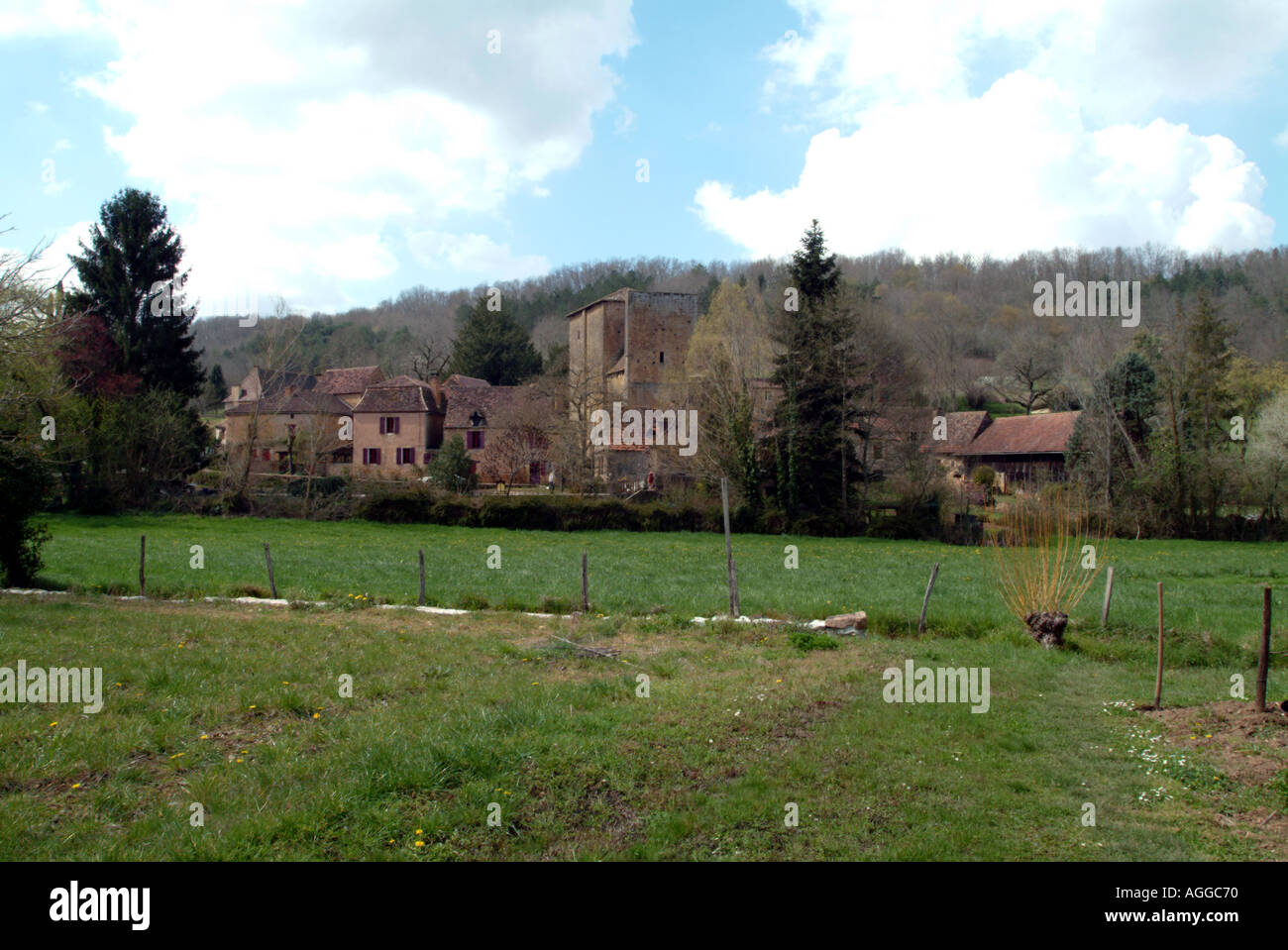 Urval medieval village Dordogne France Stock Photo - Alamy