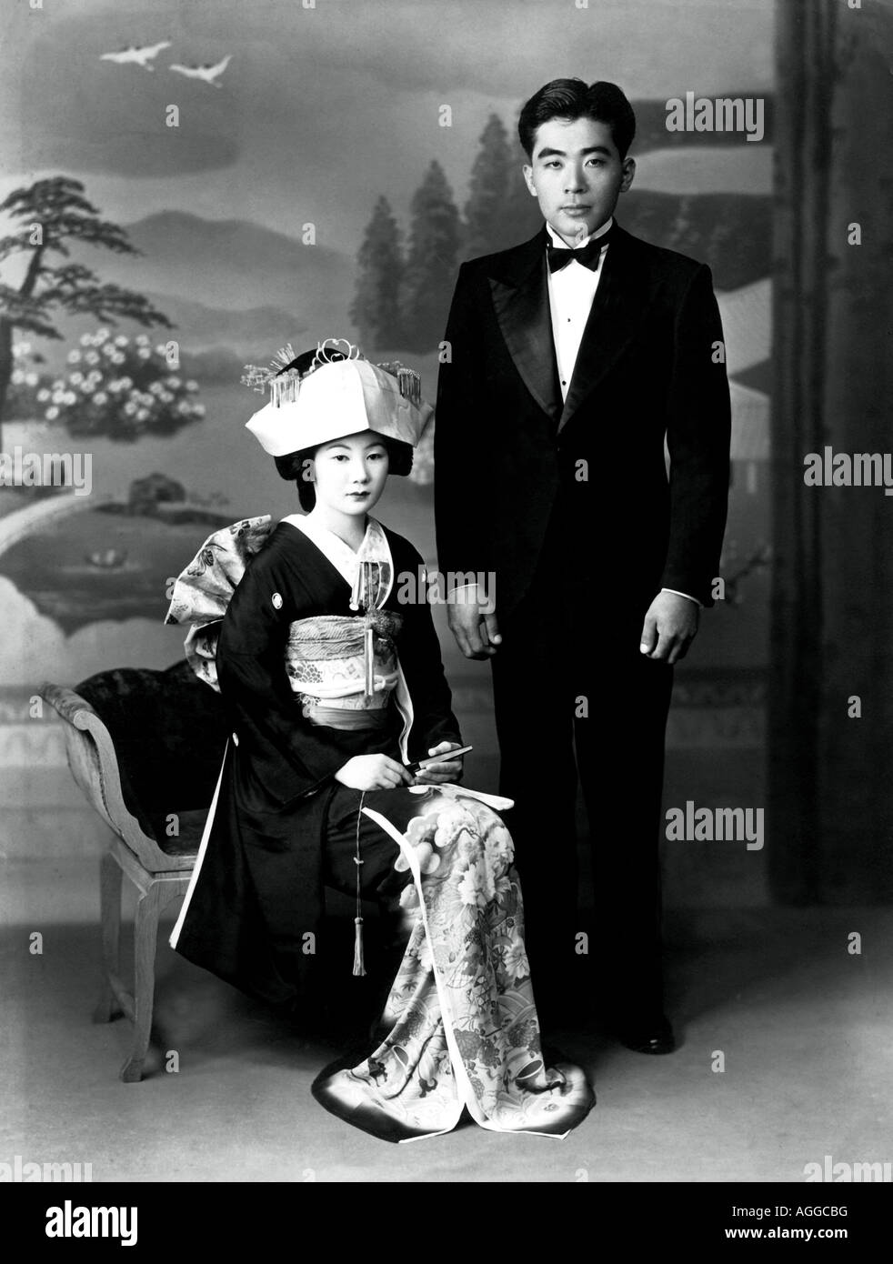 Japanese Couple, vintage photo circa 1960 Stock Photo: 14203971 - Alamy