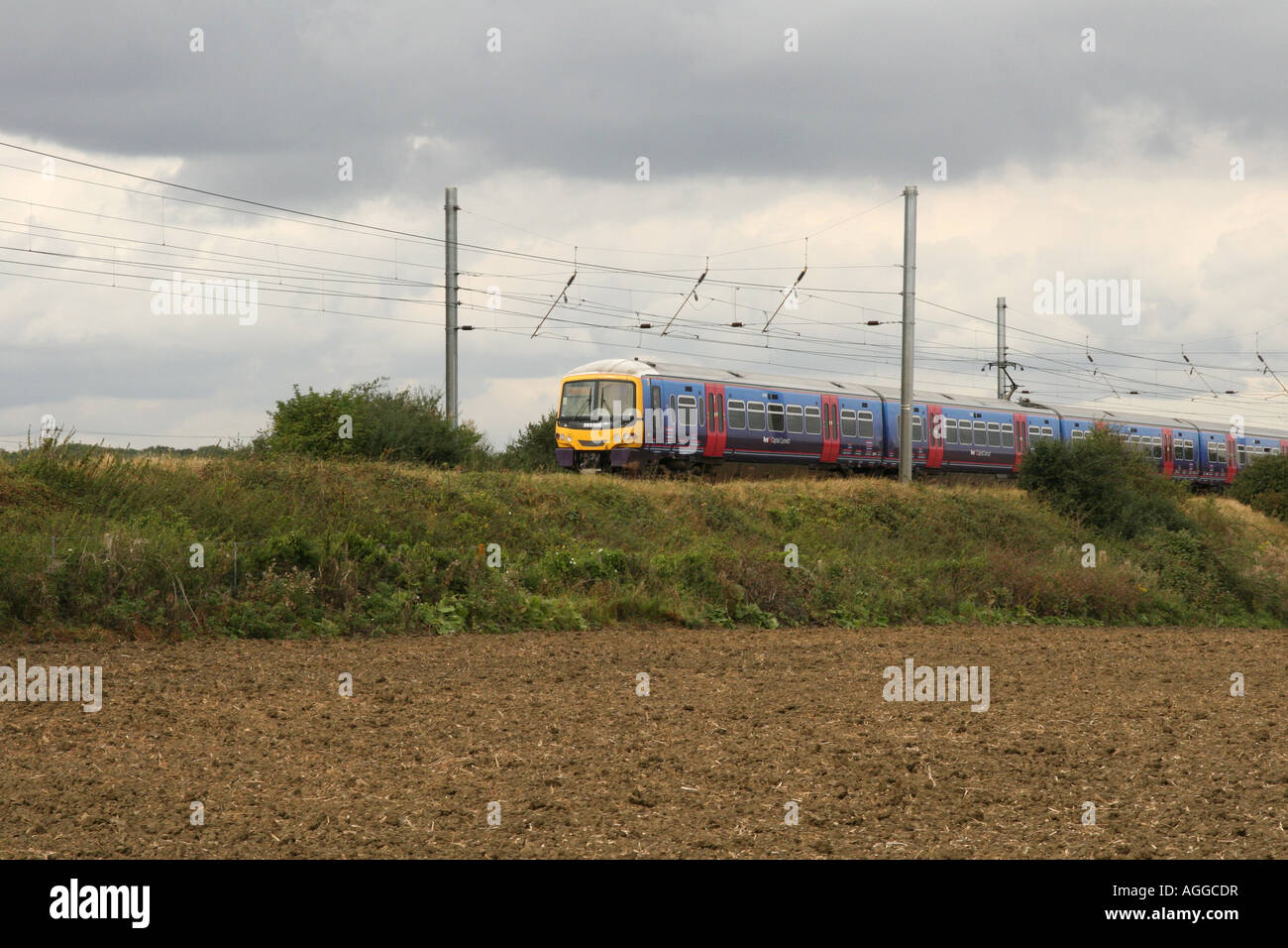 First Capital Connect Commuter Train East Coast Main Line Stock Photo ...