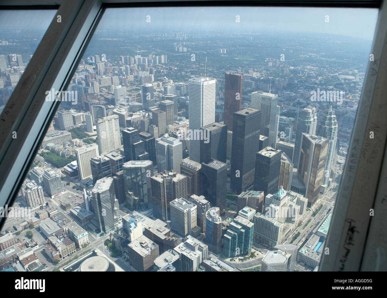 The view of Toronto from the CN Tower, Canada Stock Photo - Alamy