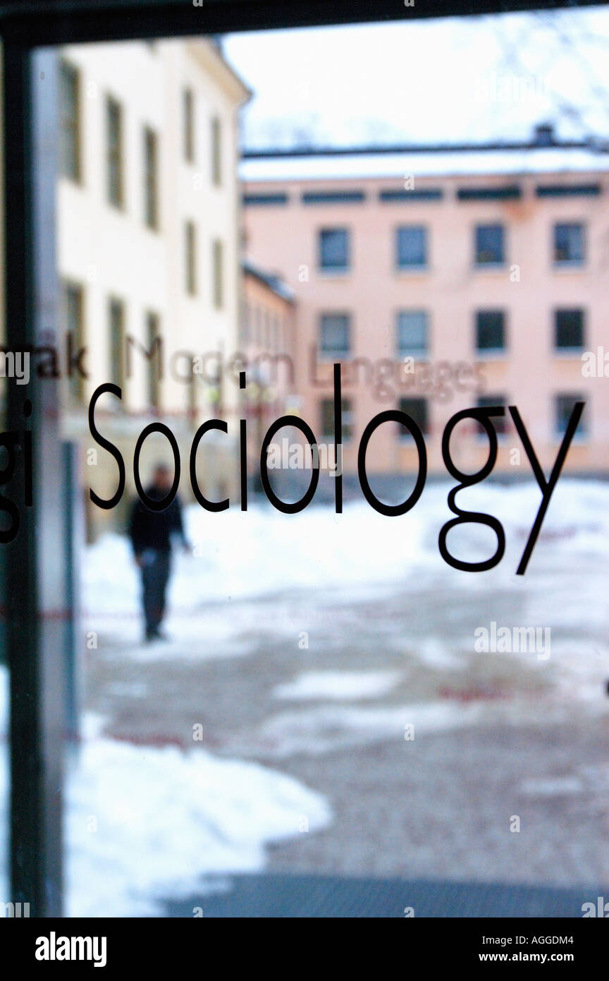 Department of Sociology at University Stock Photo - Alamy