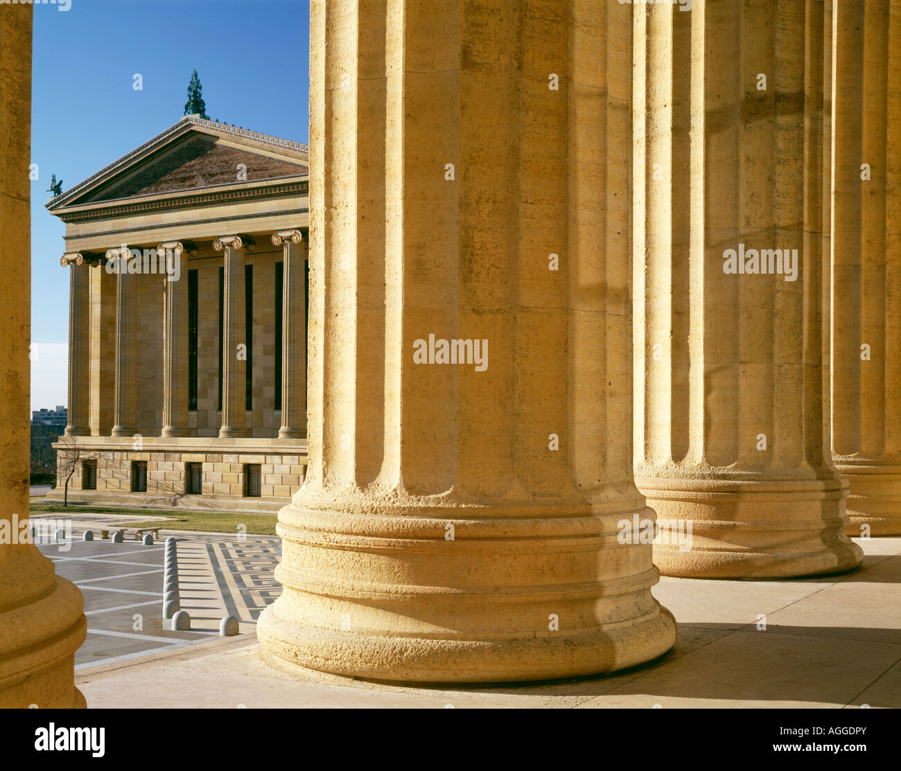 Classical Columns Outside Philadelphia Art Museum, Philadelphia ...