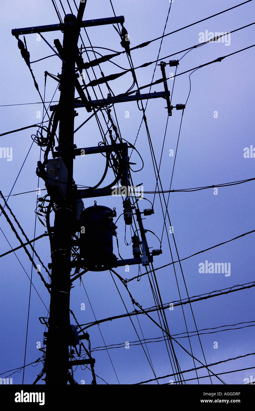Electrical wires tokyo japan hi-res stock photography and images - Alamy