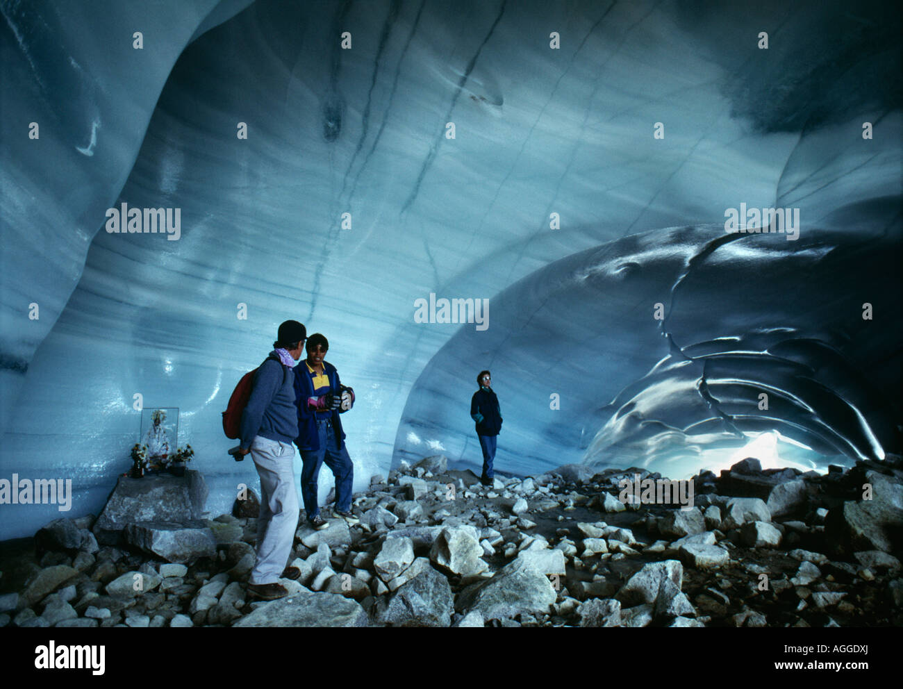 Tourist People Front Ice Cave High Resolution Stock Photography and ...