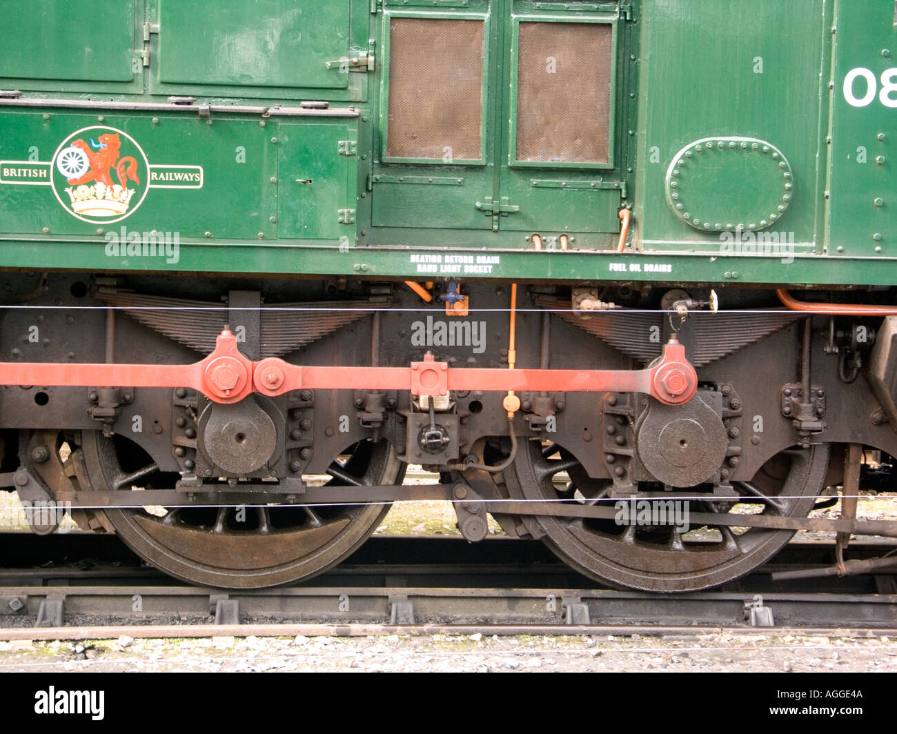Wheel detail Bodmin Wenford Railway rolling stock Locomotive 08444 is a ...