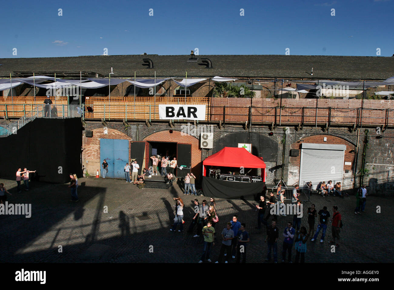 TDK Cross Central festival at Kings Cross Goods Yard London Stock Photo ...