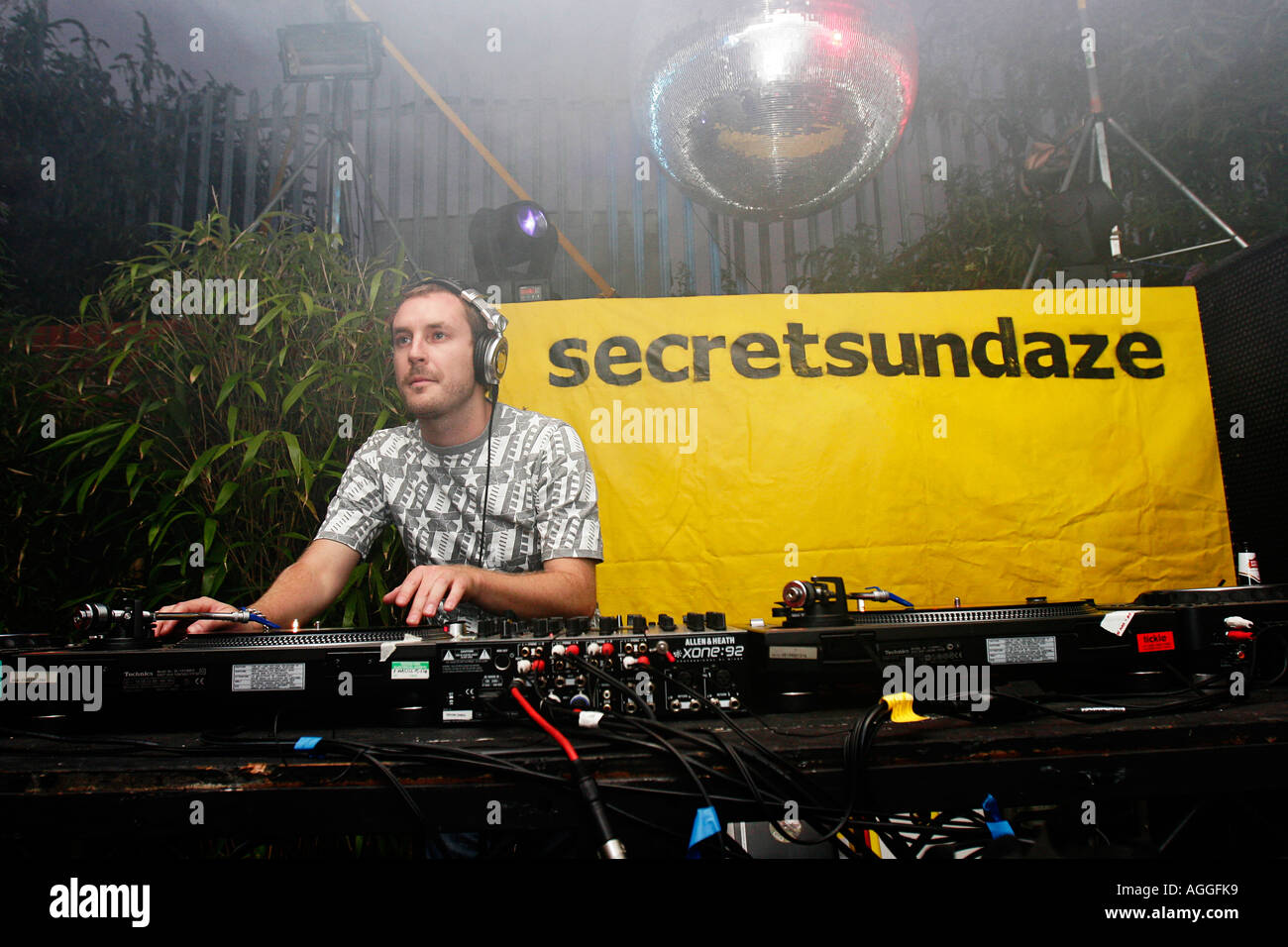 James Priestley DJing on the secretsundaze stage at the TDK Cross ...