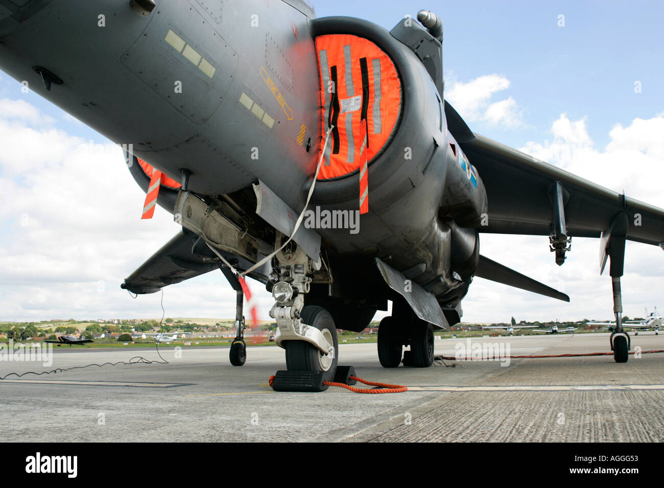 Front view of the RAFs Harrier GR7 at Shoreham Airport West Sussex ...