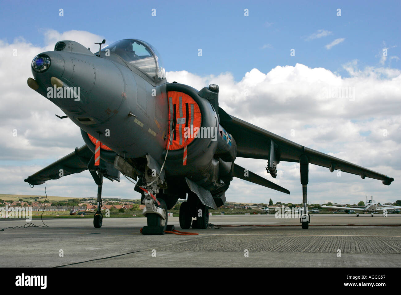 Front view of the RAFs Harrier GR7 at Shoreham Airport West Sussex ...