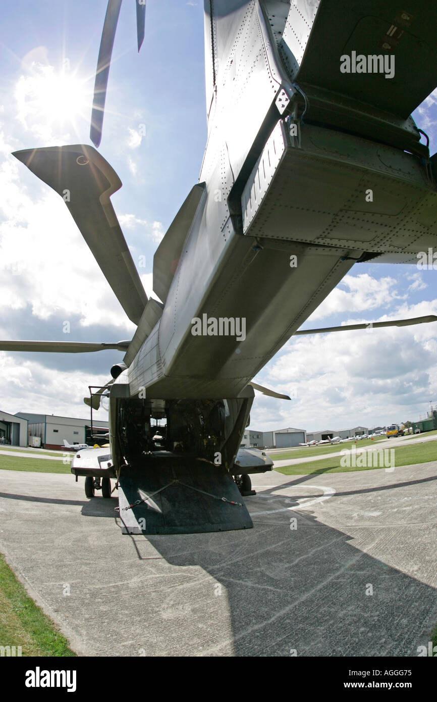 Rear view of RAF Merlin HC 3 Stock Photo - Alamy