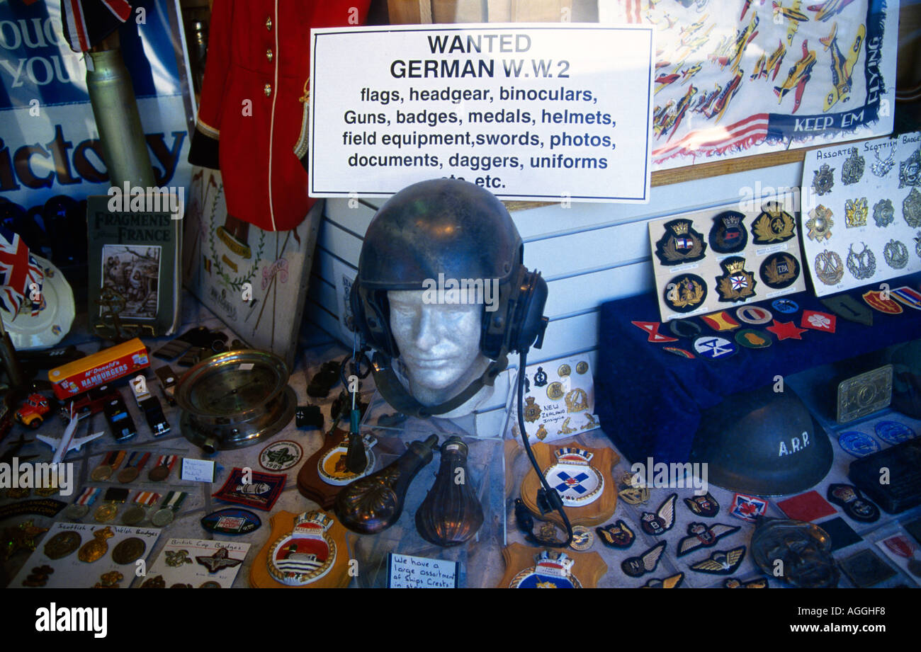 shop window of a military store in old town victoria vancouver island ...