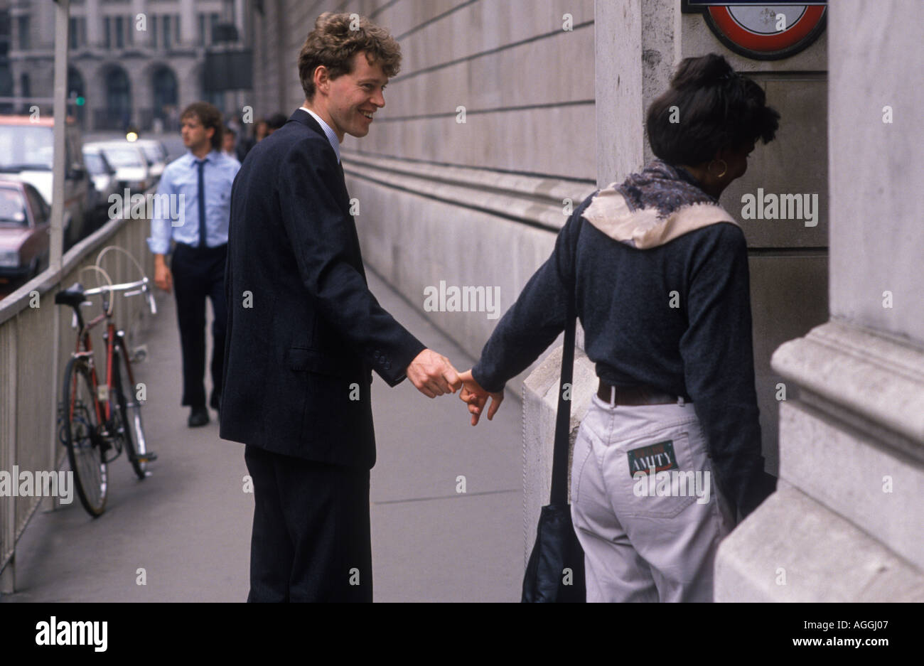Boy And Girl Saying Goodbye High Resolution Stock Photography and ...