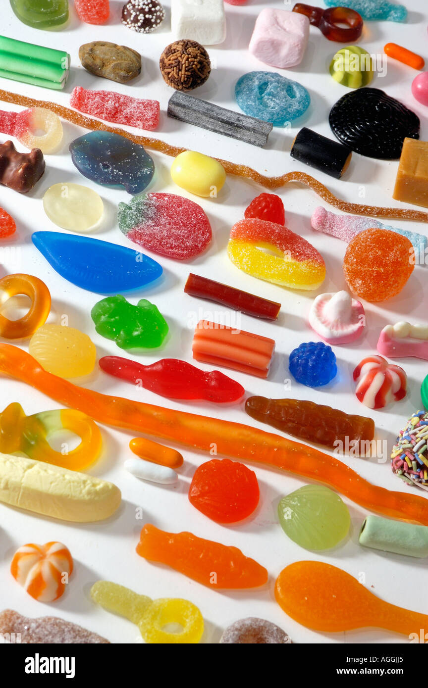 candy of different sort Stock Photo - Alamy