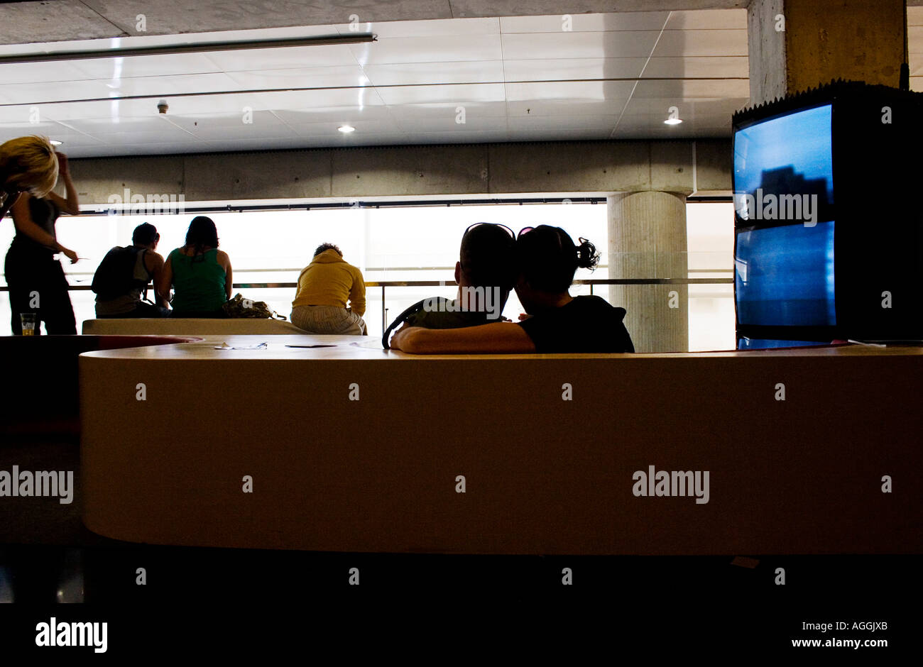 Seating are inside the CCCB building at Sonar by day Barcelona Stock ...