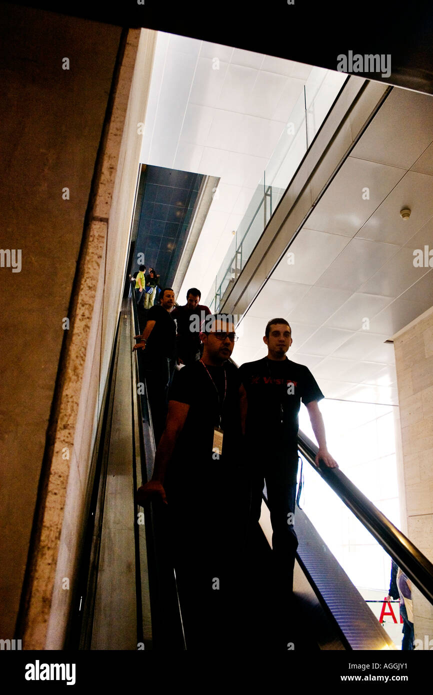 Inside the CCCB building at Sonar by day Barcelona Stock Photo - Alamy